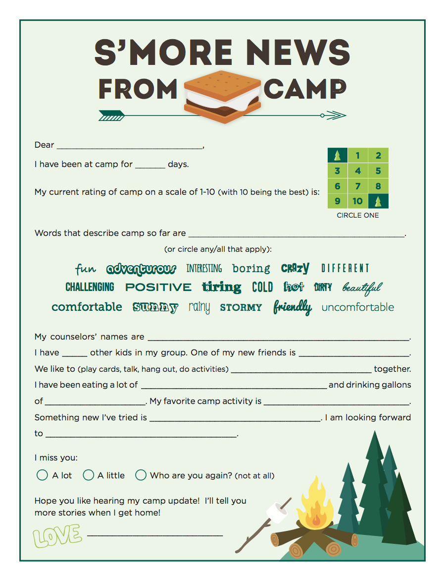 5 Fun Ideas For Letters To Campers Sunshine Parenting