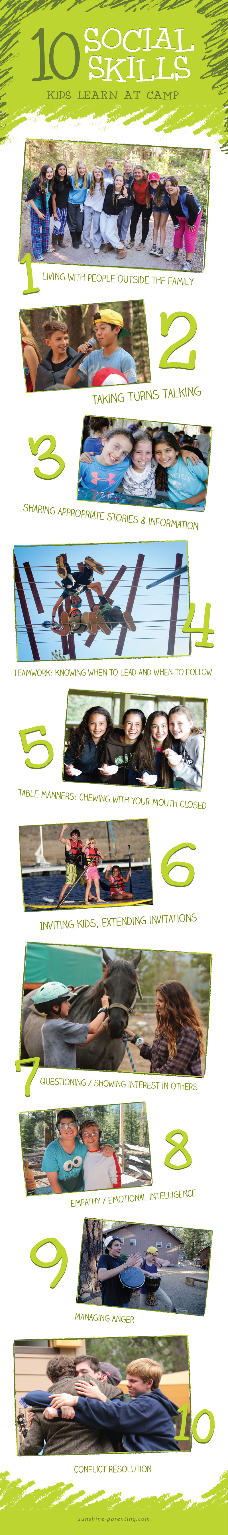 10 Social Skills Kids Learn at Camp | Sunshine Parenting
