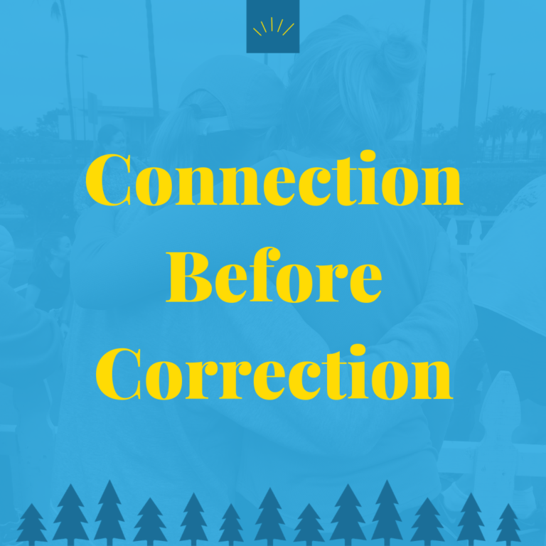 Connection Before Correction | Sunshine Parenting