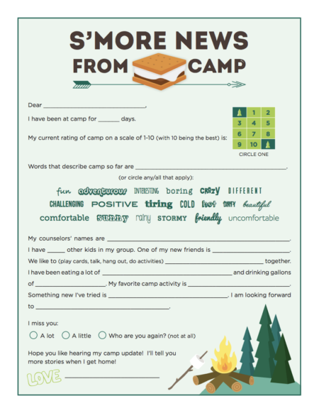5 Fun Ideas for Letters to Campers | Sunshine Parenting