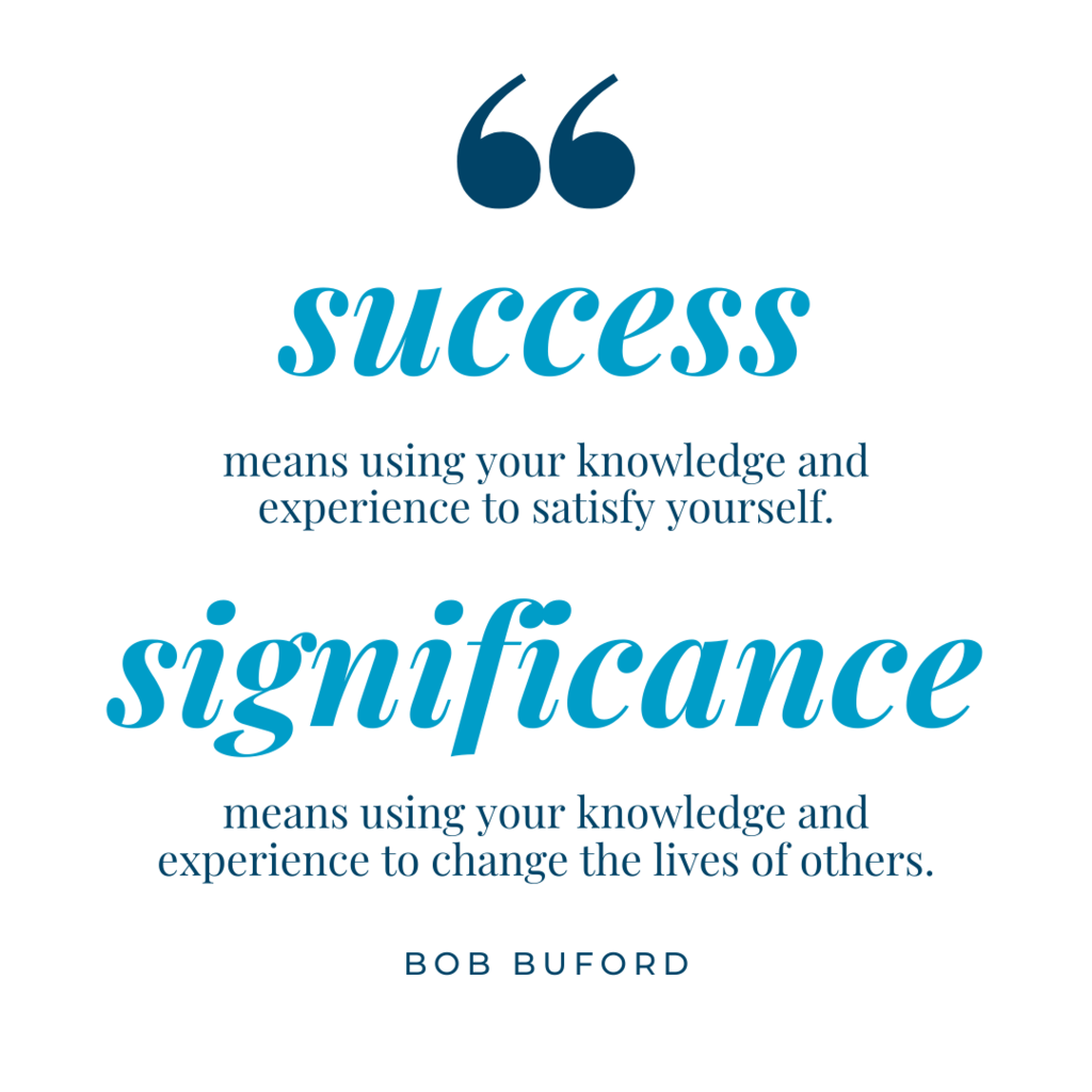 Halftime: Moving from Success to Significance | Sunshine Parenting