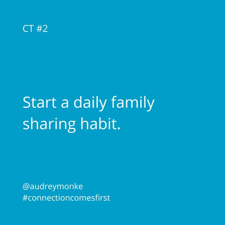 Connection Tip #2: Start a Daily Family Sharing Habit | Sunshine Parenting